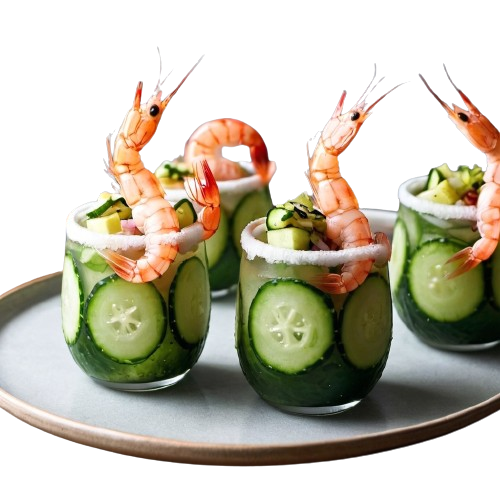 Brandon Kealoha's Korean Cucumber Shrimp Cocktail Recipe - Handmade Recipe